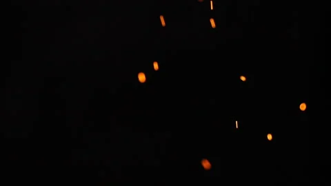 Bright flames of fire over black studio... | Stock Video | Pond5