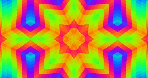 Bright Fluorescent Rainbow Colors Abstra... | Stock Video | Pond5