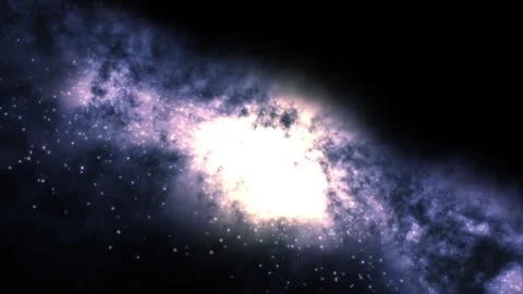 Bright galaxy consisting of nebulae and ... | Stock Video | Pond5