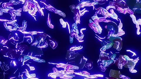 Bright Glowing Abstract Painting Animati... | Stock Video | Pond5