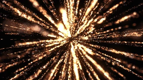 Bright gold fireworks background. Glowin... | Stock Video | Pond5