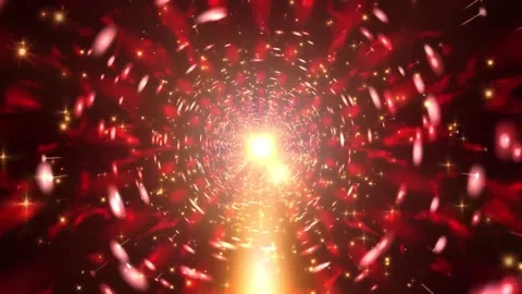 Bright Golden Light Red Worm Hole Animat... | Stock Video | Pond5