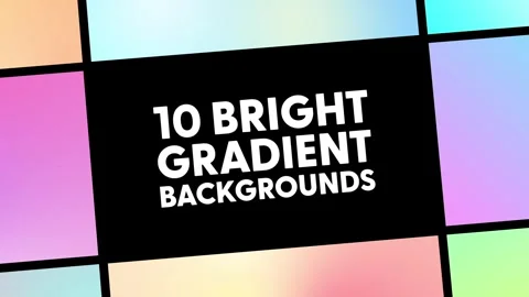 Bright Gradient Backgrounds ~ After Effects #253547270