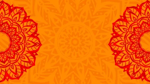 Bright mandala spinning animation backgr... | Stock Video | Pond5