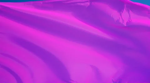 Bright pink flag in slow motion seamless... | Stock Video | Pond5