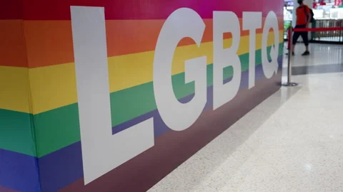 Bright Rainbow LGBTQ Sign, Asia Gay Prid... | Stock Video | Pond5