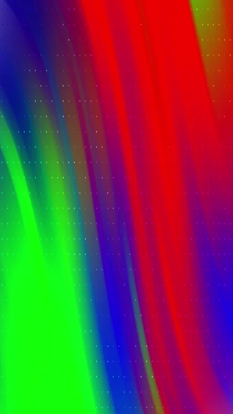 Bright rainbow rgb streaks overlay a dot... | Stock Video | Pond5