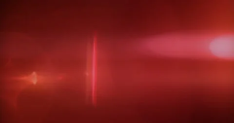 Bright red light beam animated flare bok... | Stock Video | Pond5