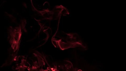 Bright red smoke rising and falling in b... | Stock Video | Pond5