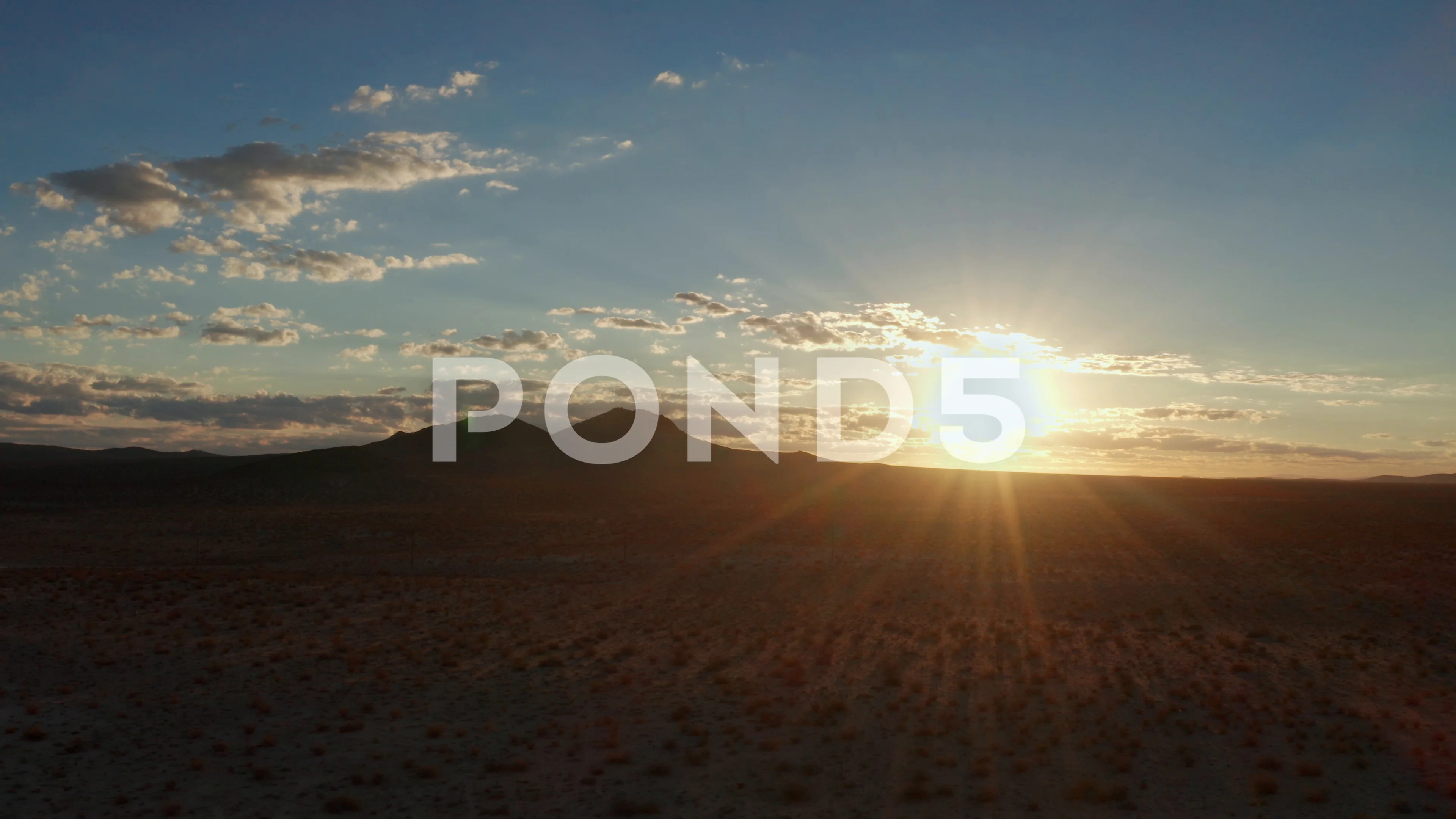 Bright Sun In Sky Desert