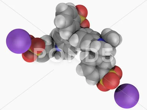 Brilliant blue fcf molecule: Graphic #11183977