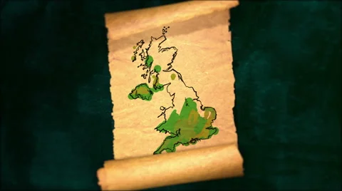 Uk Map Animation Stock Footage ~ Royalty Free Stock Videos | Pond5