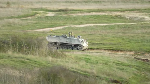 British army REME Bulldog FV432 APC tank... | Stock Video | Pond5