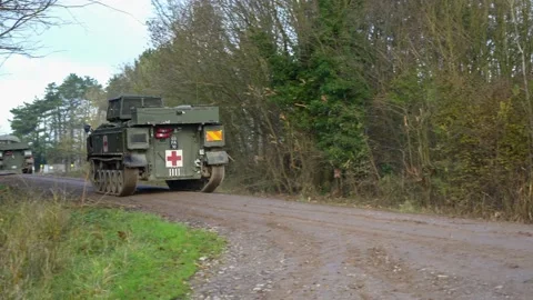 British army REME Bulldog FV432 APC tank... | Stock Video | Pond5