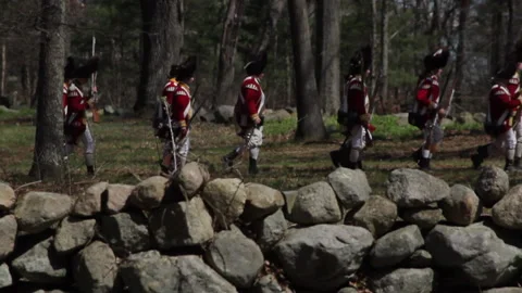 British Light Infantry Marching with Mus... | Stock Video | Pond5