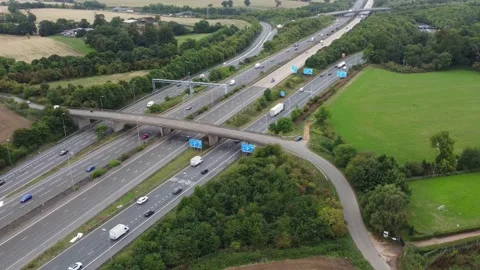 British Motorways, Highways, Roads and T... | Stock Video | Pond5