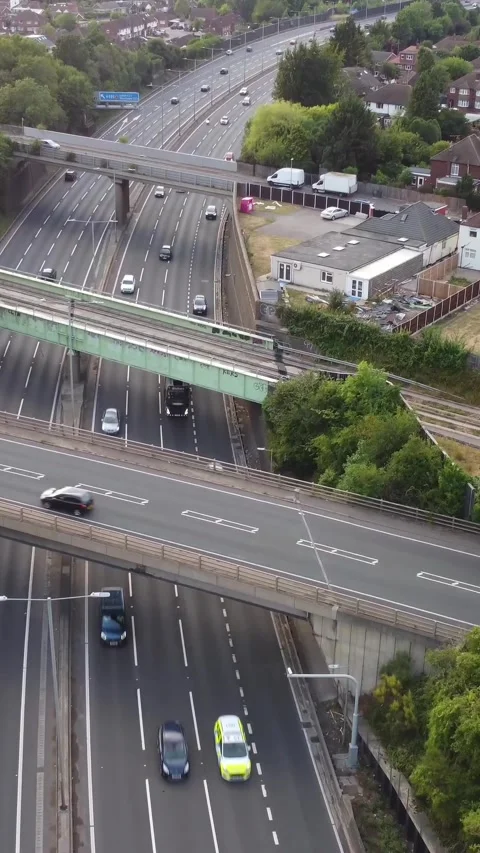 British Motorways, Highways, Roads and T... | Stock Video | Pond5