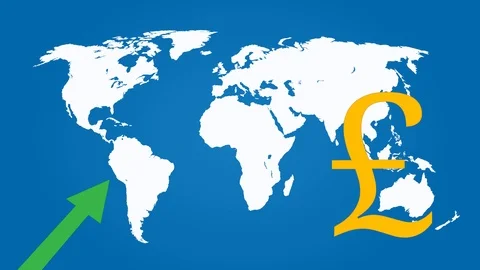 British Pound Currency Growth Chart with... | Stock Video | Pond5