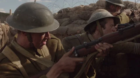 British soldiers fighting during World W... | Stock Video | Pond5