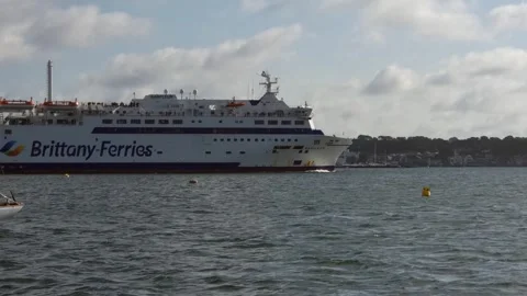 Brittany Ferries Barfleur Departing Pool... | Stock Video | Pond5