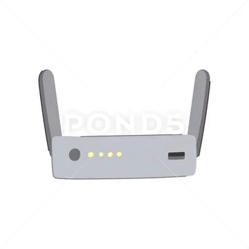 Broadband router cartoon vector illustration: Graphic #260548113