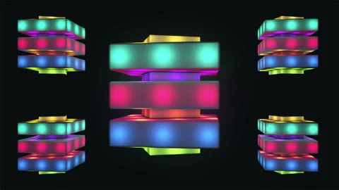 Broadcast Floating Spinning Hi-Tech Illu... | Stock Video | Pond5