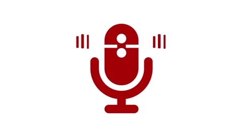 Broadcast Mic with Audio Wave Signal Emi... | Stock Video | Pond5