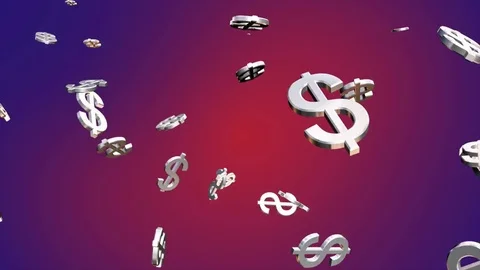 Broadcast Money Shower, Red Purple, Corp... | Stock Video | Pond5