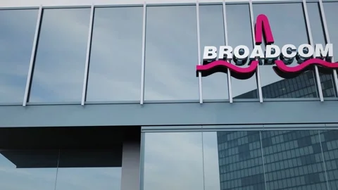 Broadcom Office design incorporates logo... | Stock Video | Pond5