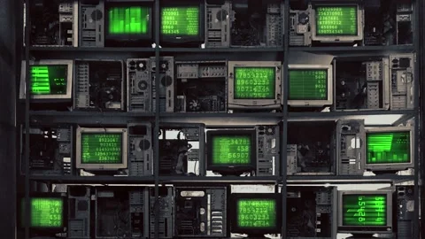 Broken Computers Glitch Source Code Moti... | Stock Video | Pond5