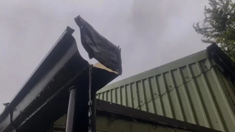 Broken Gutter Stock Footage ~ Royalty Free Stock Videos | Pond5