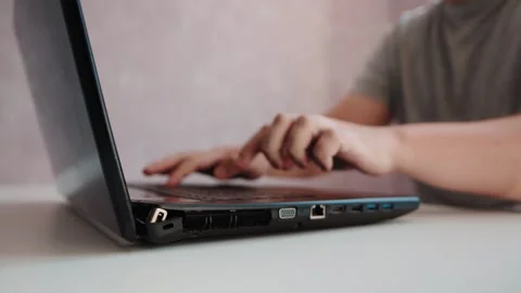 Broken laptop case and hinge. Defect and... | Stock Video | Pond5