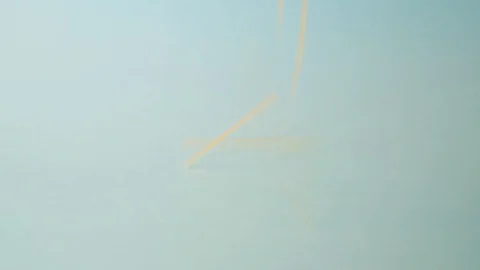 Broken spaghetti falling on blue backgro... | Stock Video | Pond5