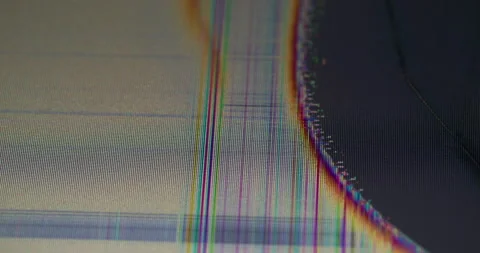 Broken television display defect overlay... | Stock Video | Pond5