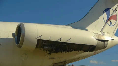 Broken Airplane Stock Video Footage | Royalty Free Broken Airplane ...