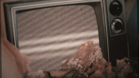 Broken TV Static Noise Dumped Retro Tele... | Stock Video | Pond5
