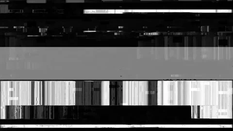 Broken TV static noise effect. Vhs TV sc... | Stock Video | Pond5