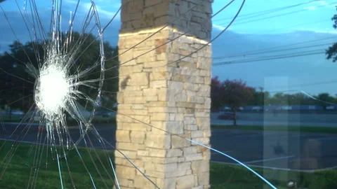 Rock Breaking Window Stock Footage ~ Royalty Free Stock Videos | Pond5