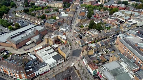 Bromley town centre, market square. | Stock Video | Pond5
