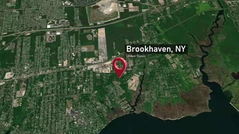 Brookhaven City Map Zoom (NY, USA) from ... | Stock Video | Pond5