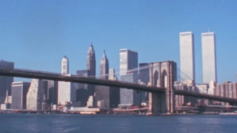 Brooklyn Bridge in 1970s in New York Man... | Stock Video | Pond5