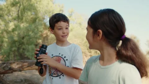 Brother and sister nod their head smilin... | Stock Video | Pond5