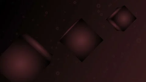 brown color 3d rotating cube background | Stock Video | Pond5