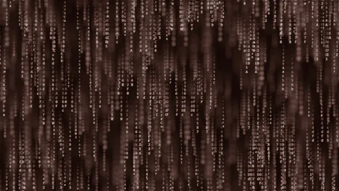 Brown computer code on the screen, loopa... | Stock Video | Pond5