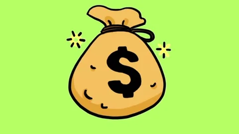 Brown Money Bag Animation on Green Scree... | Stock Video | Pond5
