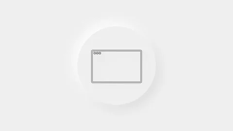 Browser window icon animation isolated o... | Stock Video | Pond5