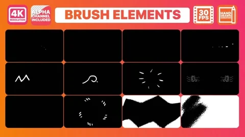 After Effects: Brush Elements And Titles | After Effects #150502264