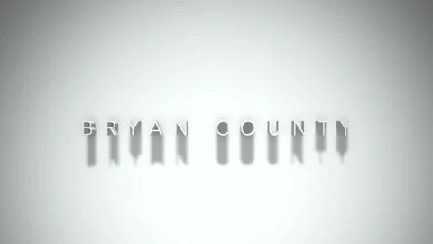 BRYAN COUNTY 3D title animation with sha... | Stock Video | Pond5