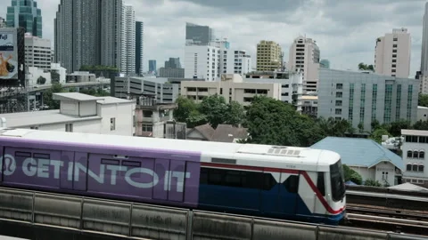 BTS Sukhumvit line Bangkok Thailand . | Stock Video | Pond5