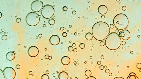 Bubble cluster, cells under a microscope... | Stock Video | Pond5